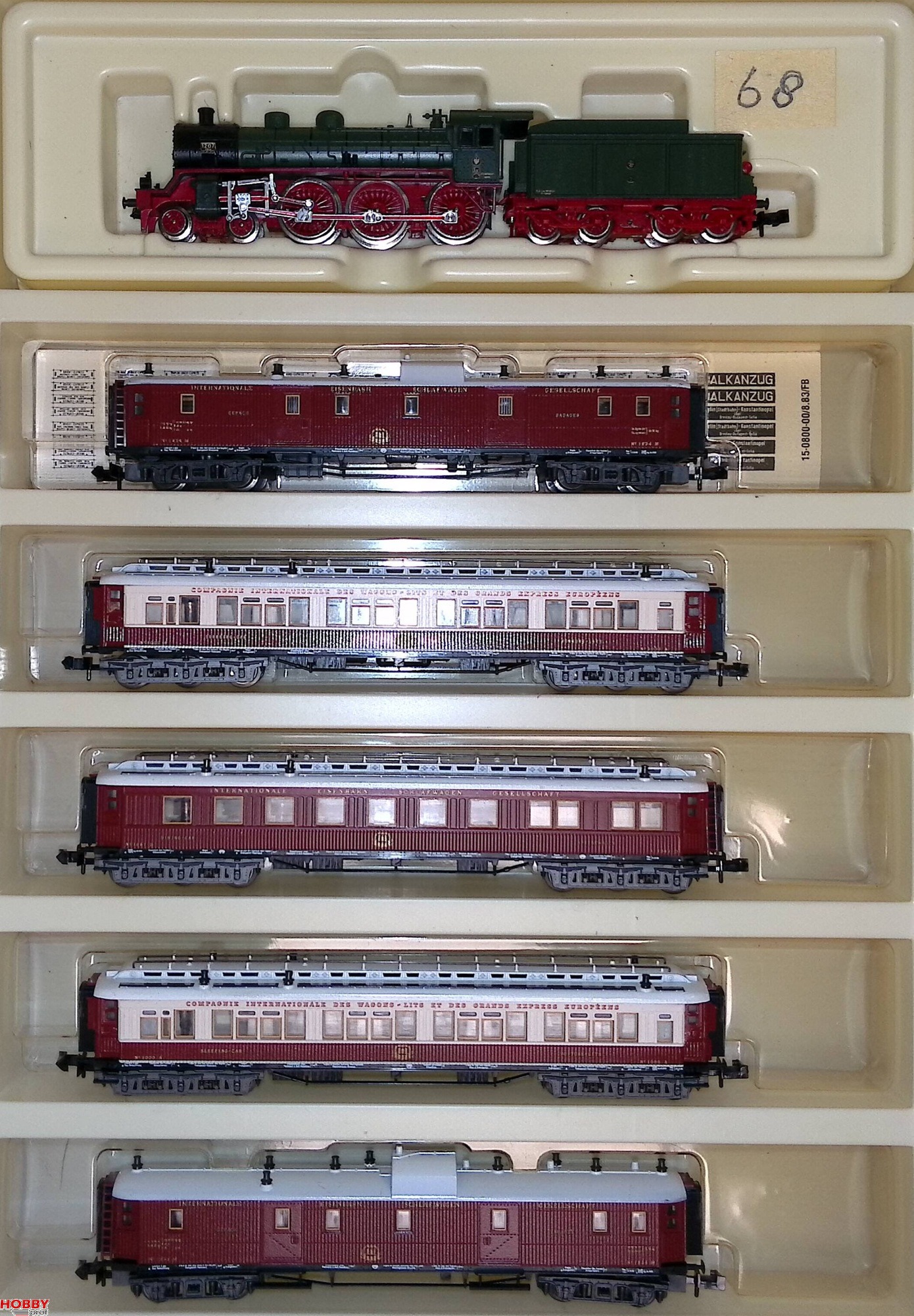 Minitrix KPEV S10.2 Train Set "Orient Express" (N+Digital) OVP Schaal 1 ...