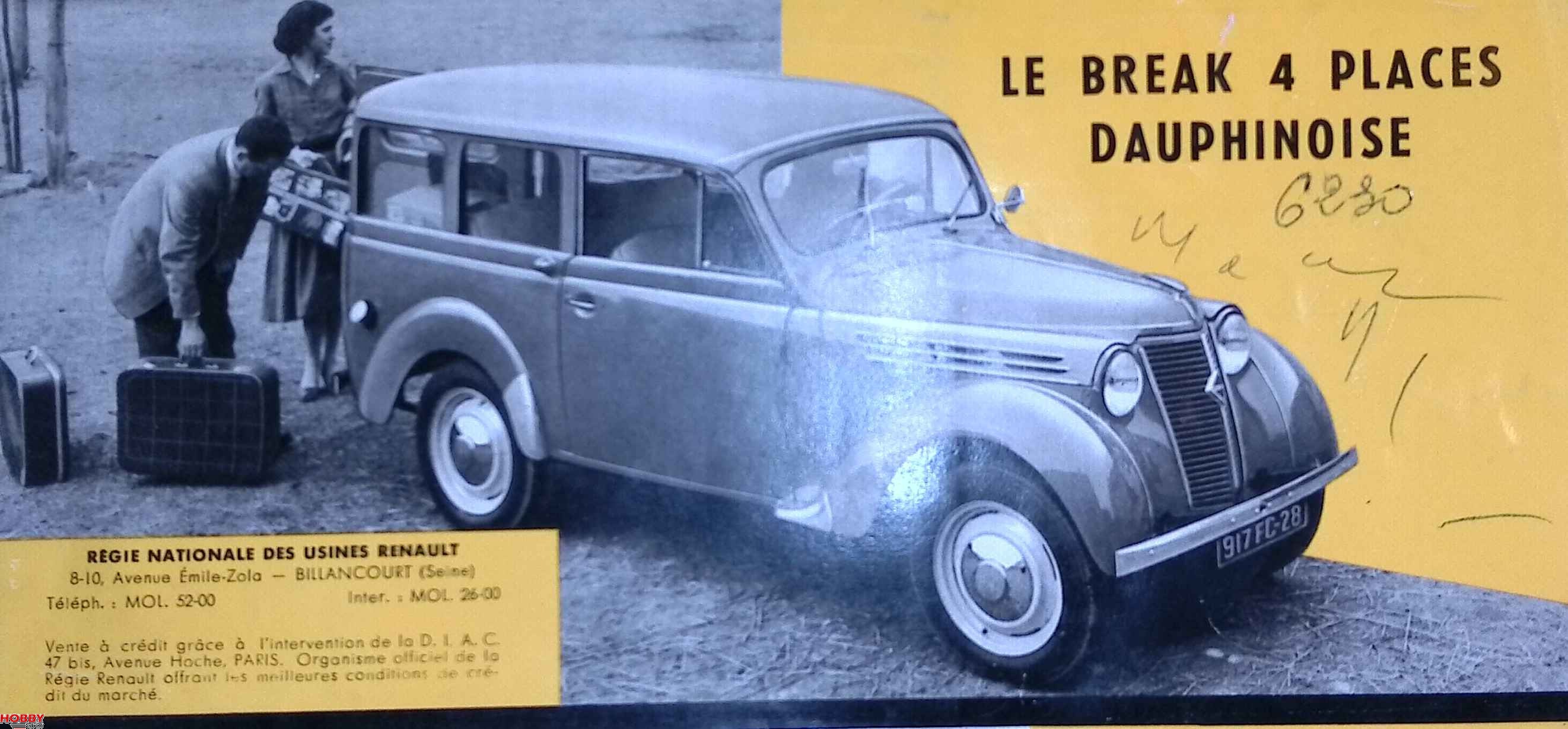 Renault Dauphinoise Leaflet - Hobbyprof