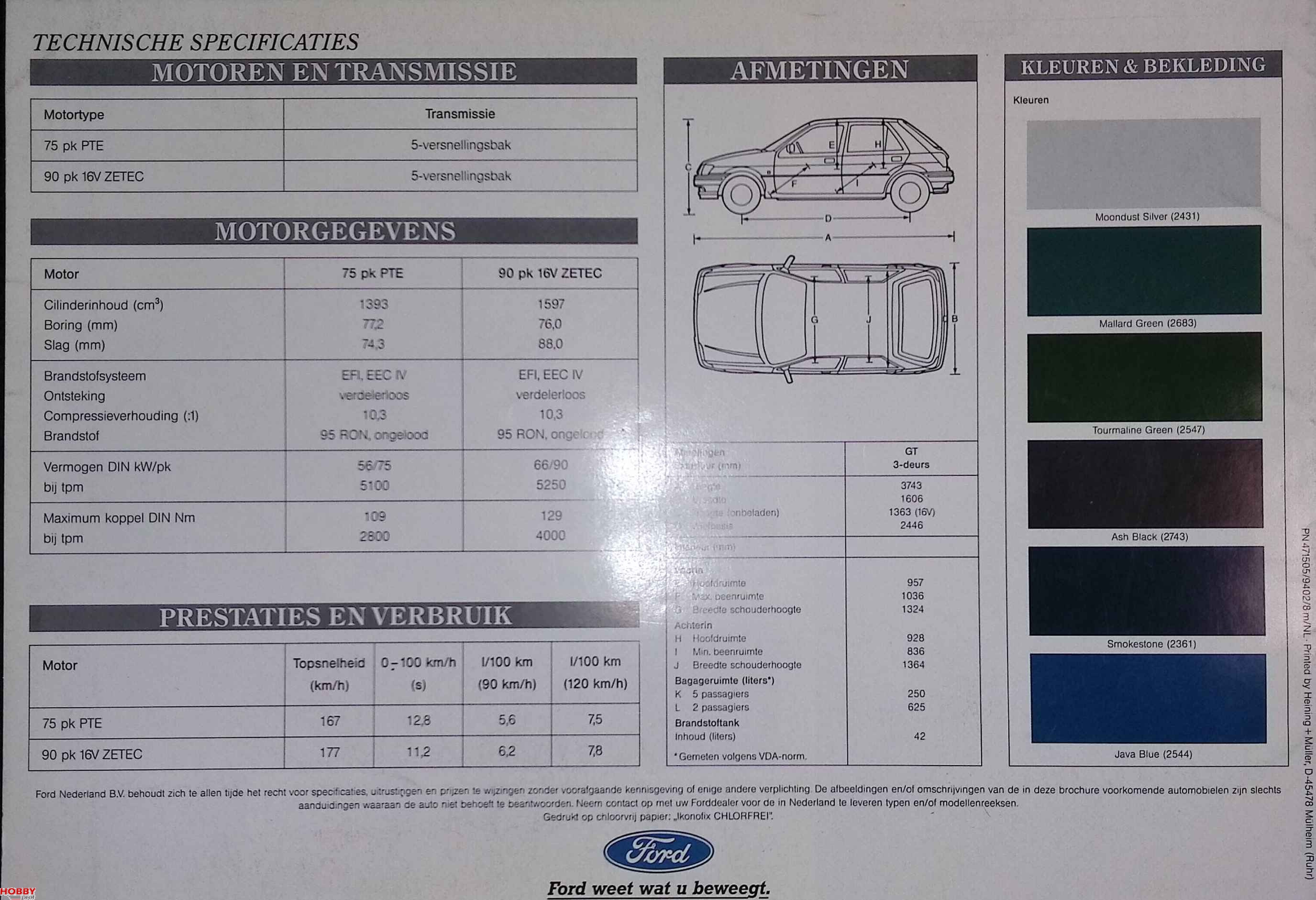 Ford Fiesta GT Leaflet - Hobbyprof